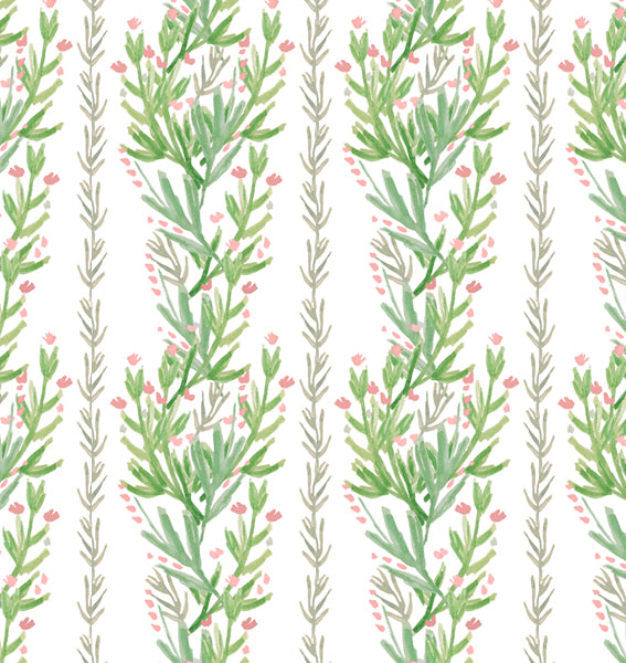 Wallflower Peach Linen – Textiles by SMITH