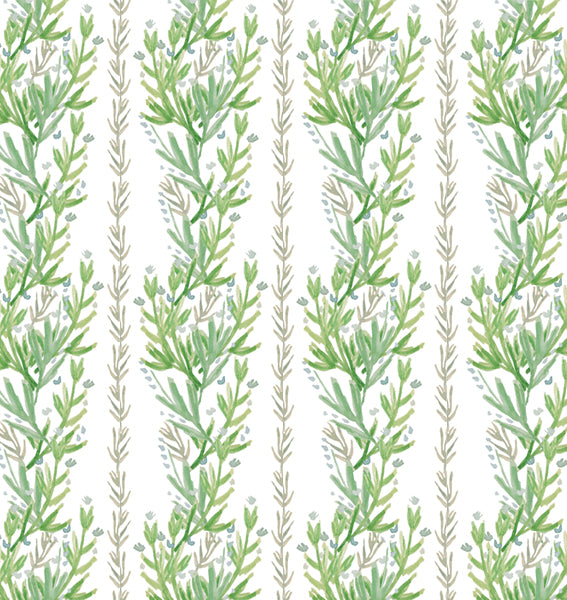 Wallflower Blue Linen – Textiles by SMITH